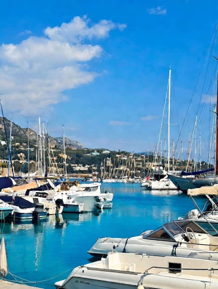 Grand Appartement Moderne – Plage 1 Min, Vue Port - Villefranche-sur-Mer