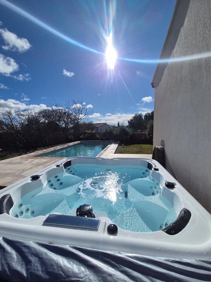 Villa Neuve, Piscine Et Jacuzzi, Dans Le Verdon - Bauduen
