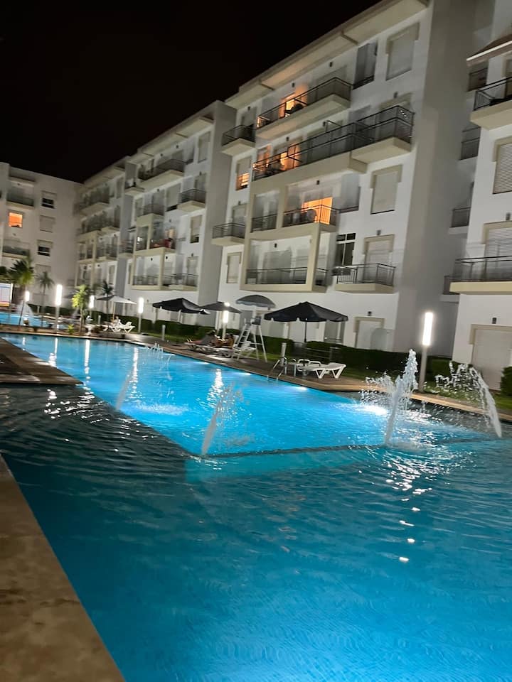 Cosy Appartement 2 Chambres Avec Piscine Bouznika - Bouznika