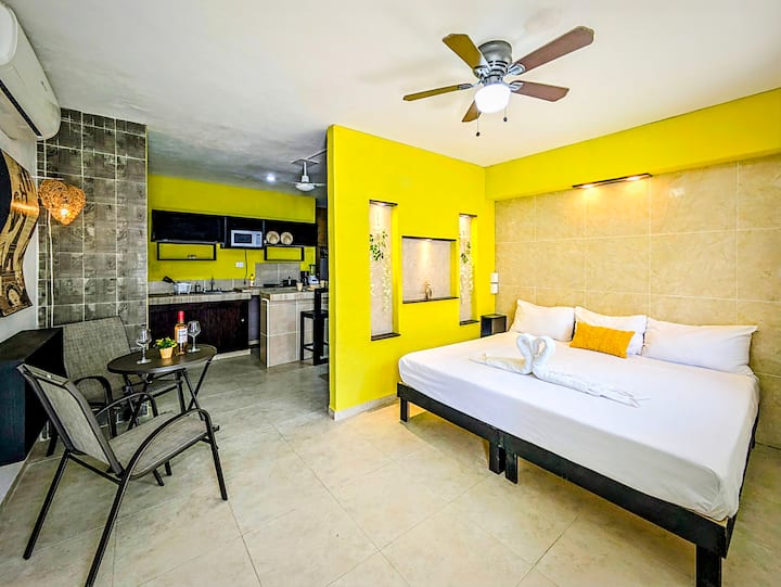 Amorous! 500m Beach | Memory Foam King Bed Ac Wifi - Cozumel