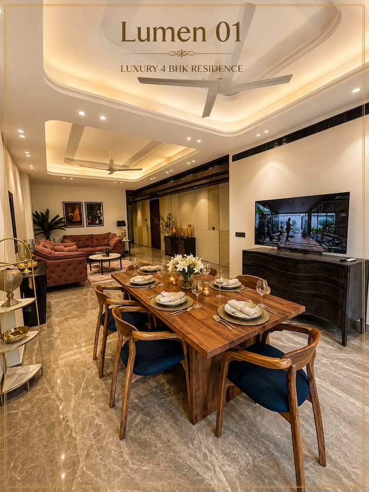 Lumen Residences01 |Cyber Hub| Central Luxury 4bhk - Gurugram