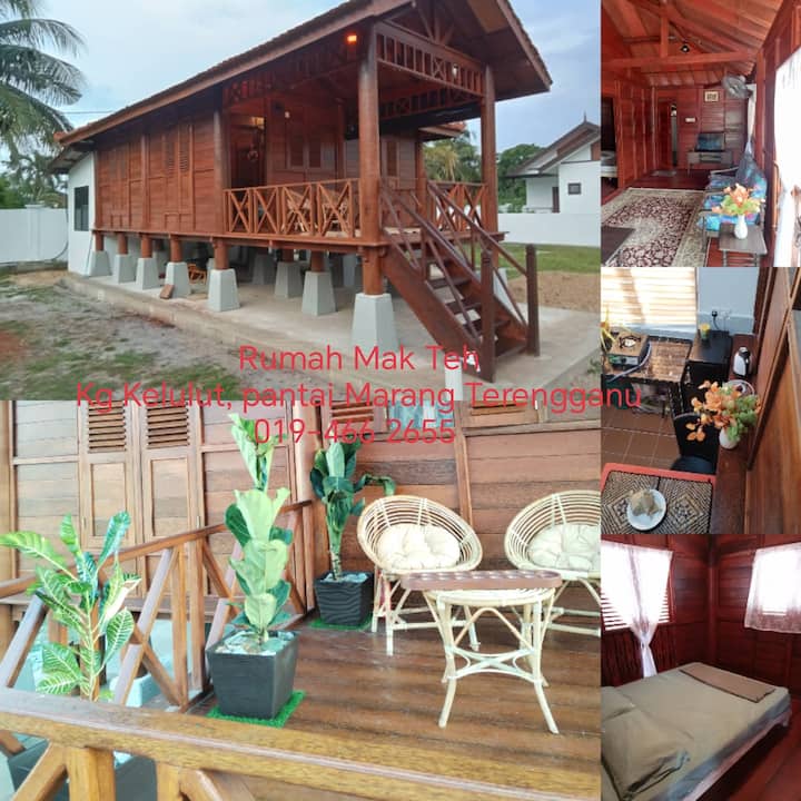Rumah Kayu Mak Teh. 2 Bilik. - Marang
