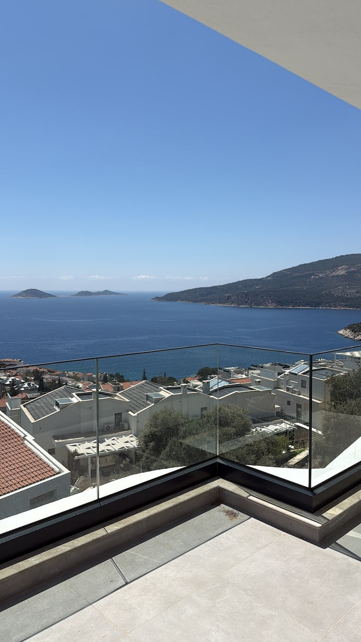 Kalkan Merkez 2+1 Full Sea View & Pool - Kalkan