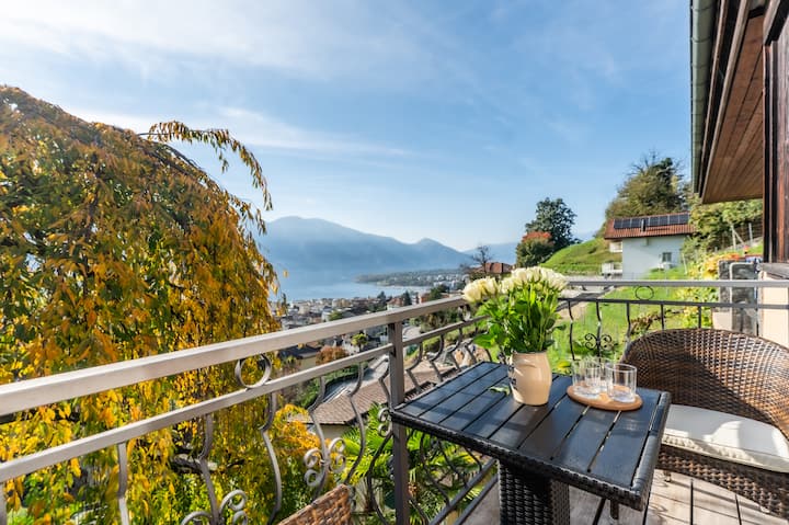 Casa Sybille, Beautiful Lake View - Minusio
