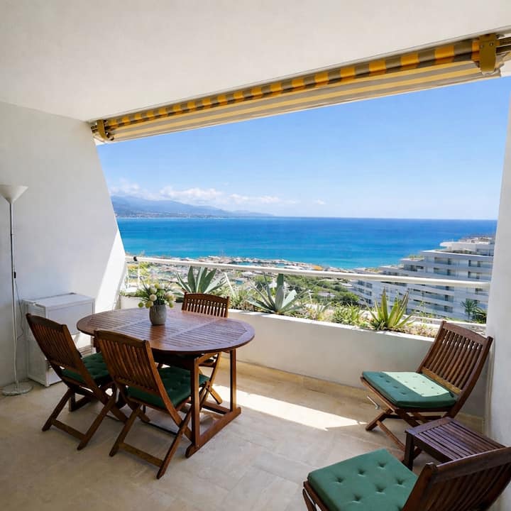 #Bc91 Marina Baie Des Anges - Studio Vue Mer - Plage de la Batterie