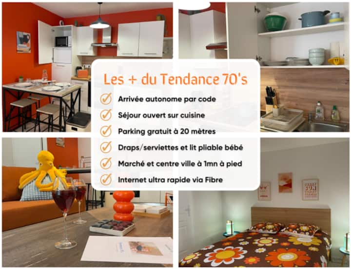 Nouveau! Appart Climatisé à 150m Du Centre-le 70's - Surgères