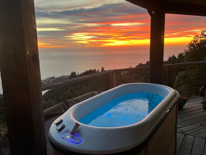 Bird's Eye Ocean View 
Custom Spacious Home - Sinkyone Wilderness State Park, Whitethorn