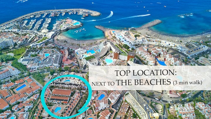 À La Plage,2 Piscines Chauffées Et Grande Terrasse - Tenerife