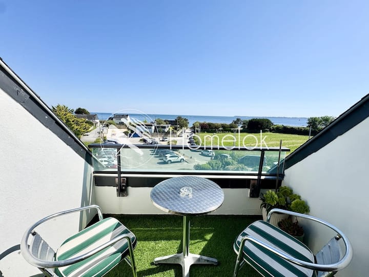 Lovely Studio Balcon - Vue Océan 360 - Larmor-Plage