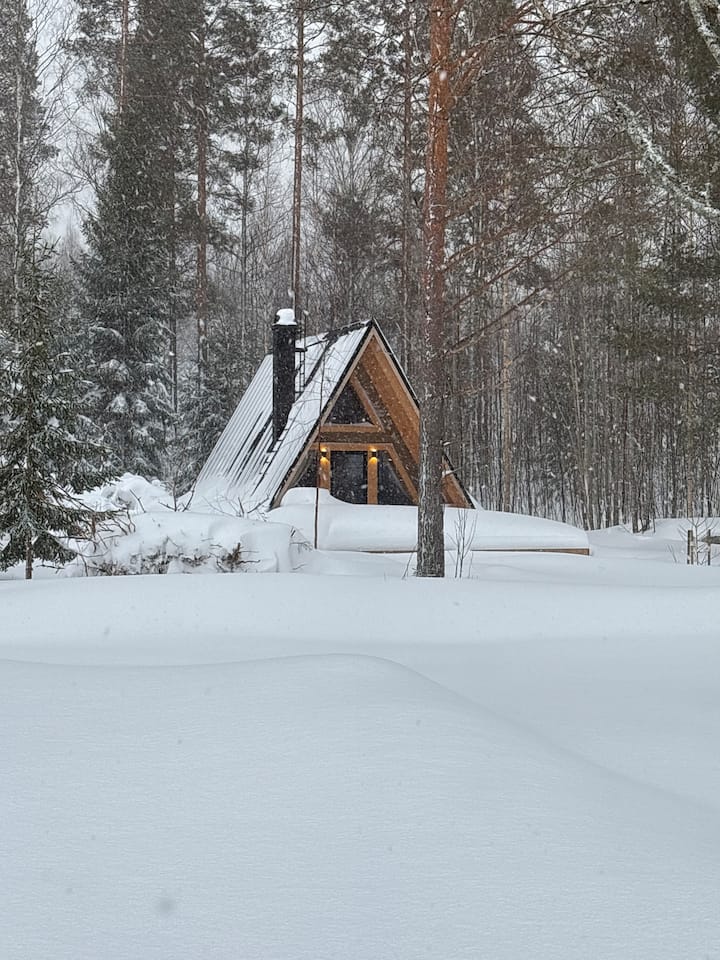 Vintermys I A-frame, 1h Till Järvsö Skidanläggning - Schweden