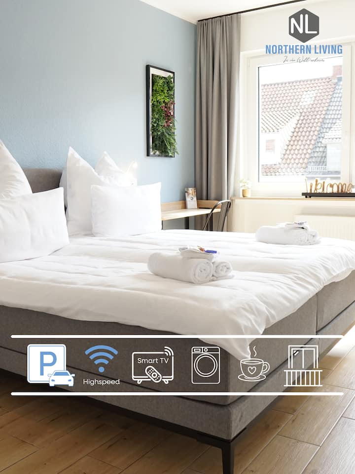 Urbaner Komfort In Zentrumsnähe, Balkon, 6 Pers. - Bremen