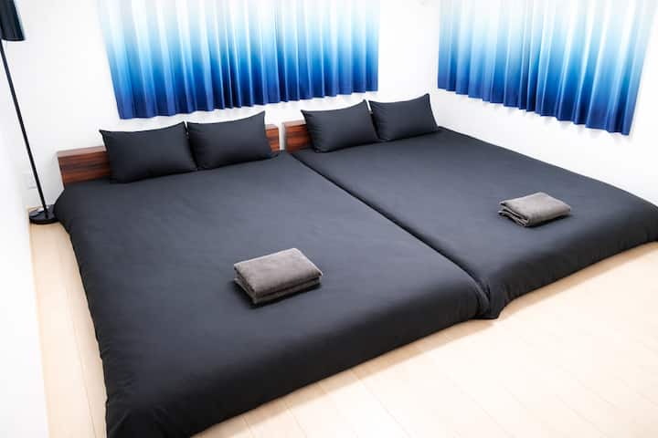 三宮徒歩8分｜新神戸徒歩10分｜一棟貸し｜ホテル品質ベッド｜家族・グループ最適｜快適空間 - Hyogo