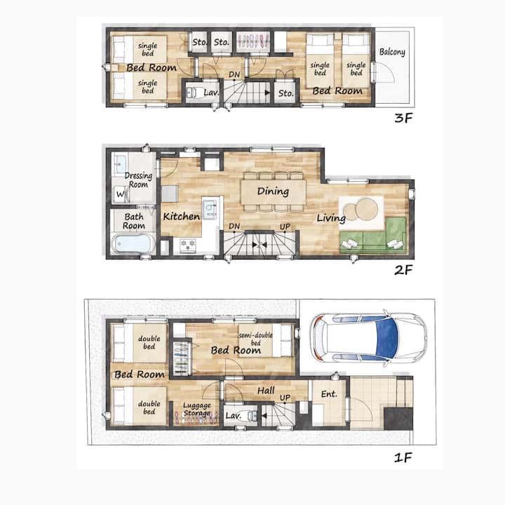 6min To Tenjin By Train/entire House /Free Parking - Fukuoka