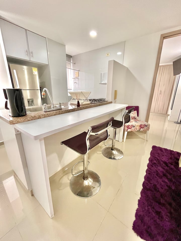 1br / Lujoso Loft Con Vistas, Hamaca Y Parqueadero - Barranquilla