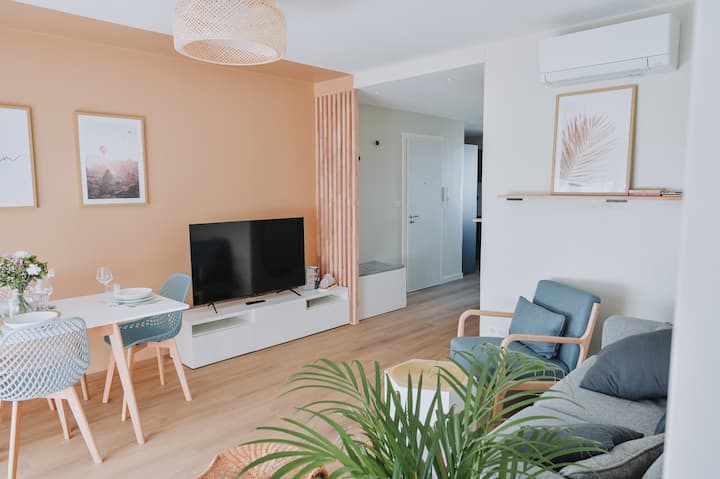 Cozy, Spacieux, éQuipé, Parking Privé, 2 Balcons - トゥールーズ