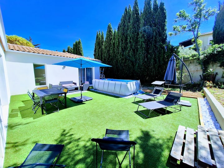 Villa Cosy Du Sud Climatisée Avec Jardin - Lac du Salagou