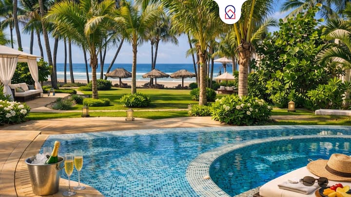 Super Depa Con Playa Privada, 4 Rec. 6 Camas - Acapulco