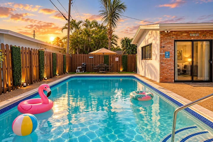 Pompano Beach 3br | Private Pool + Parking | Wi-fi - Pompano Beach, FL