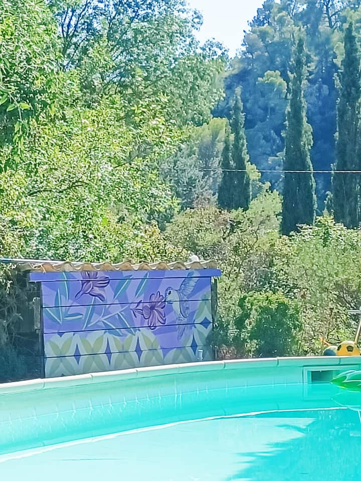 Chambre 2 Lits Simples Avec Piscine - Signes