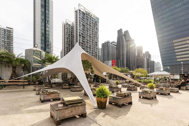 无边泳池/ Jodd 夜市对面 /Mrt Rame 9 月租优惠-15 - Bangkok