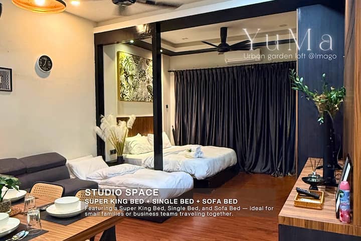Yuma Garden Studio Loft B@ Imago | Netflix & Wifi - Kota Kinabalu