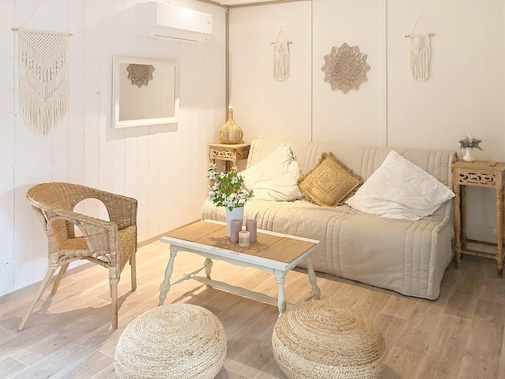 Chalet "Bohème", 72m2, 3ch, Parc Avec Piscine - Seignosse