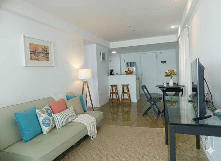 Lindo Flat Frente Mar C/ Piscina E Sauna - Brp508 - Rio de Janeiro