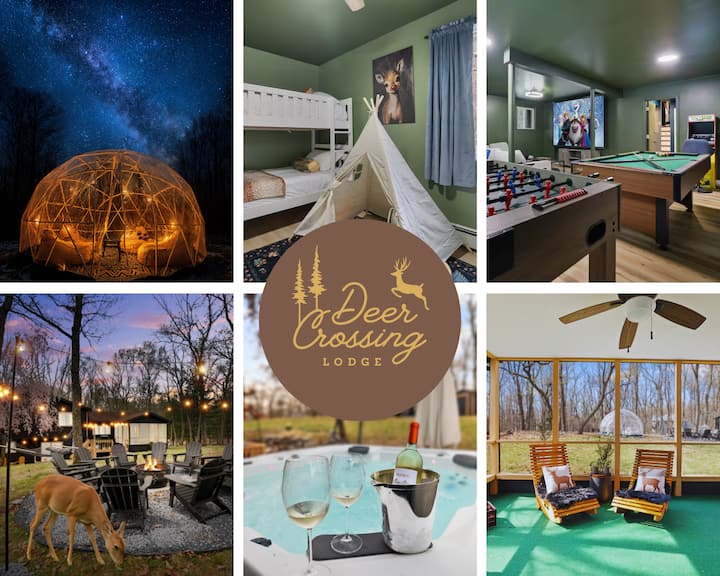 Hot Tub | Sauna | Pool | Dome | Fire Pit Cabin - East Stroudsburg, PA