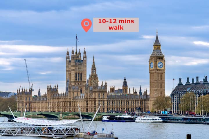 Spacious 2br Flat W/ Lift - 12 Min Walk To Big Ben - London