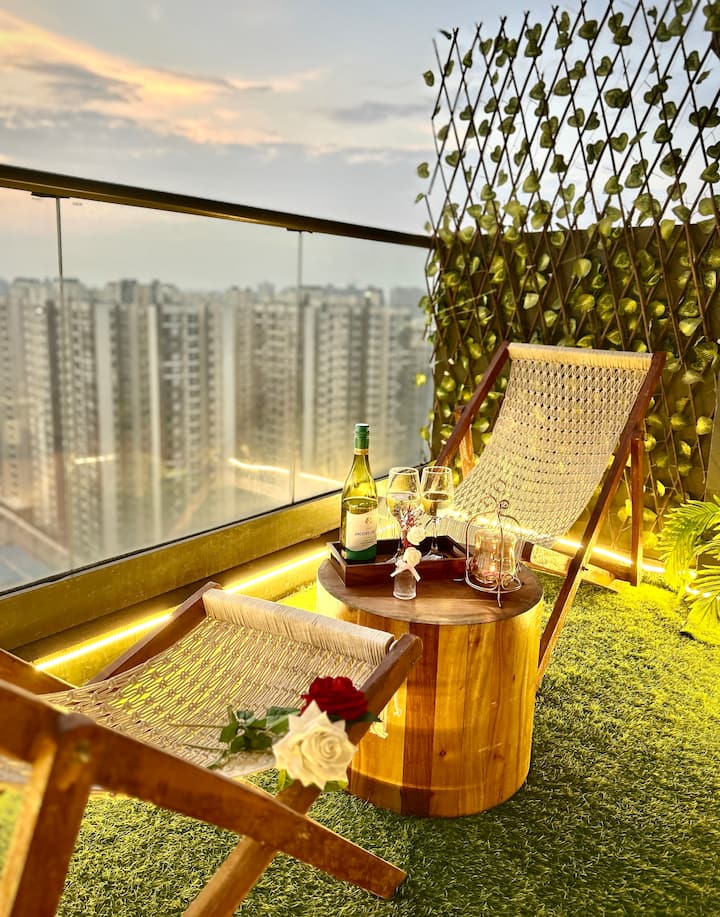 Boholuxe By Suave Stays In Gr Noida With Balcony - Ghaziabad