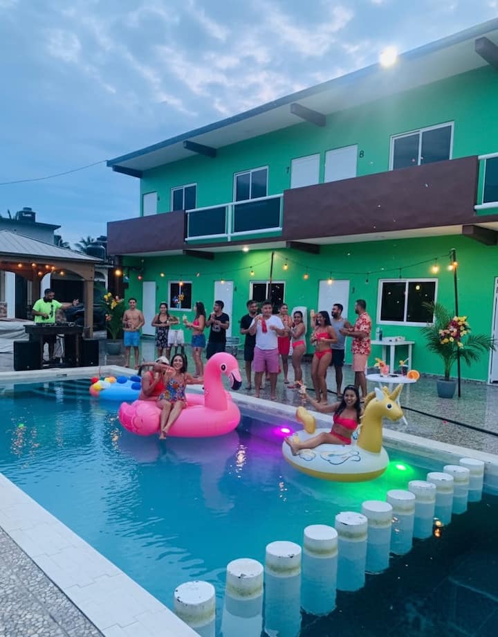 Casa Grande Con Alberca Privada 8 Cuartos - Playa Chachalacas