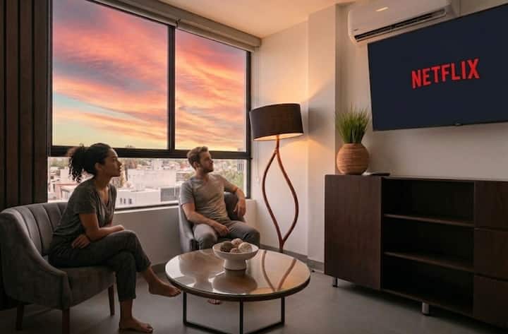 Business Stay |Rooftop| 15 Min Poliforum | Parking - León