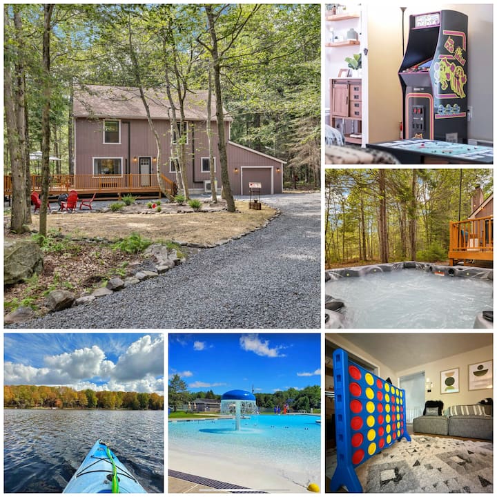 Cozy Whispering Pines| Bonfire Nights & Hot Tub - Arrowhead Lake, PA