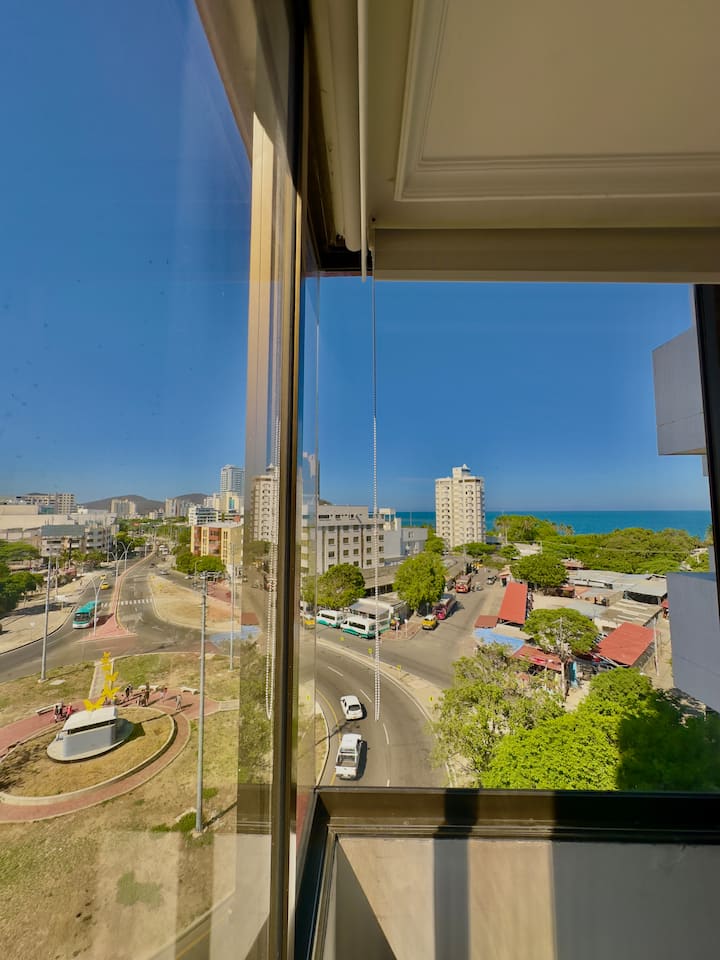 Apto A Pocos Pasos De La Playa El Rodadero - コロンビー サンタ・マルタ