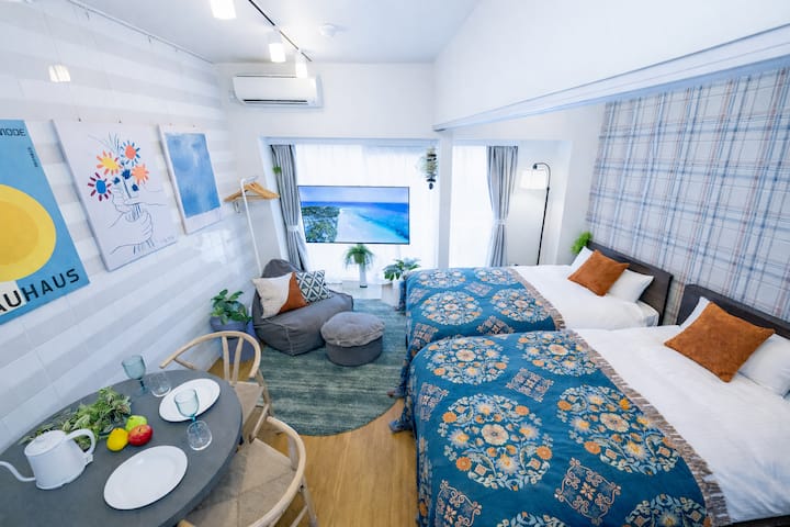 【Newop】高松駅徒歩5分/高松港10分/島めぐり最高立地/清潔・おしゃれ/最大5名/直島/ロフト - Takamatsu