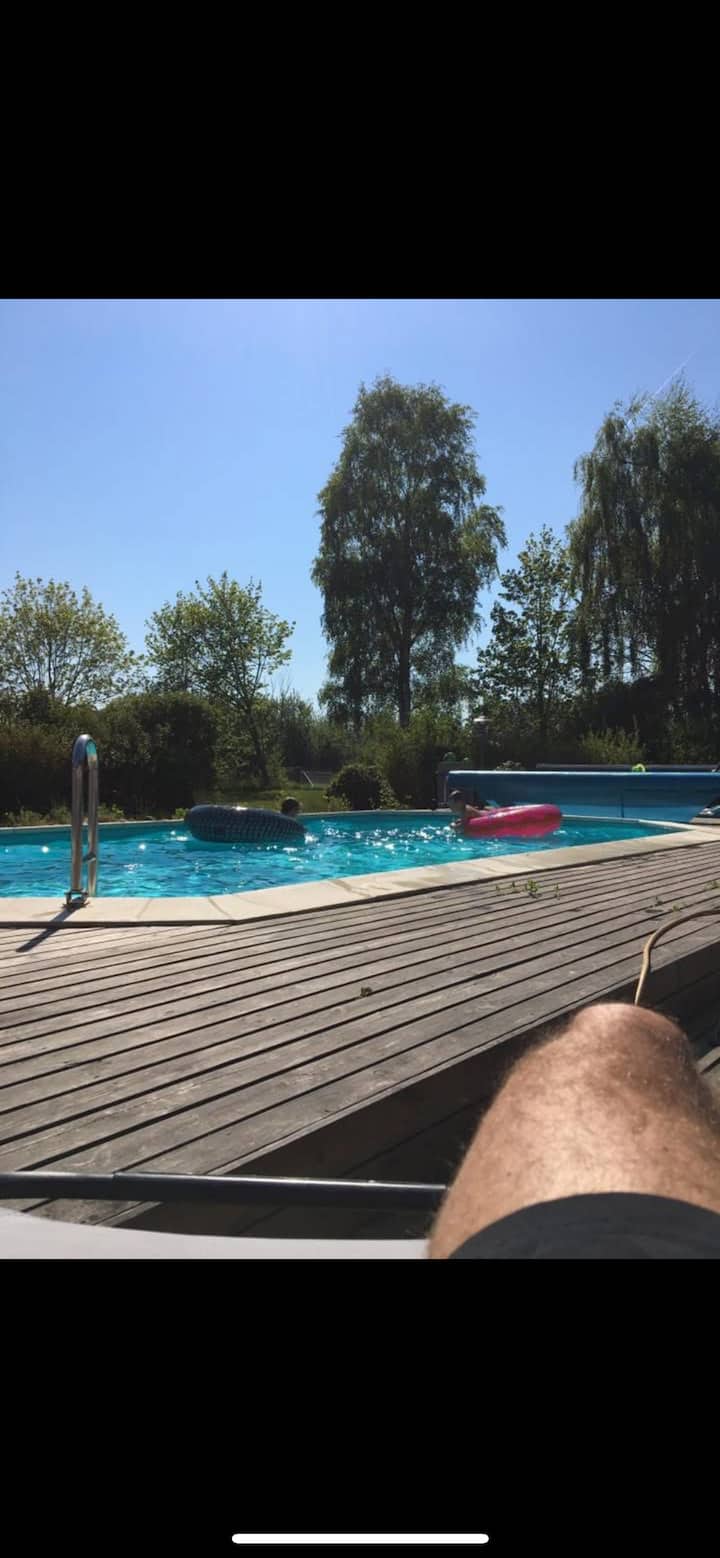 Underbar Pool Villa, 1 Km Havet - Åhus