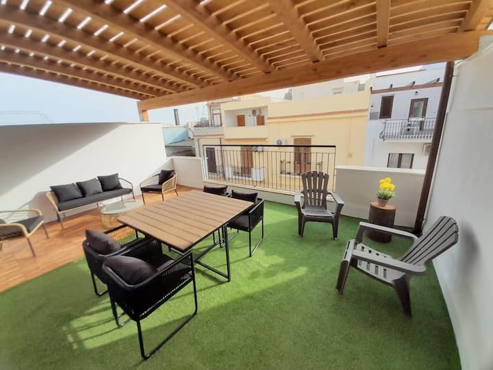 Casa Privata Con Terrazza A Due Passi Dal Mare - Terrasini