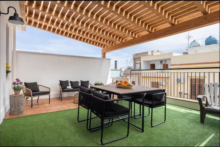 Casa Privata Con Terrazza A Due Passi Dal Mare - Terrasini