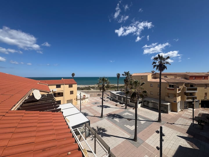 Vue Mer Plage à 50 M Terrasse Parking Privé 4 Pers - Sainte-Marie-la-Mer