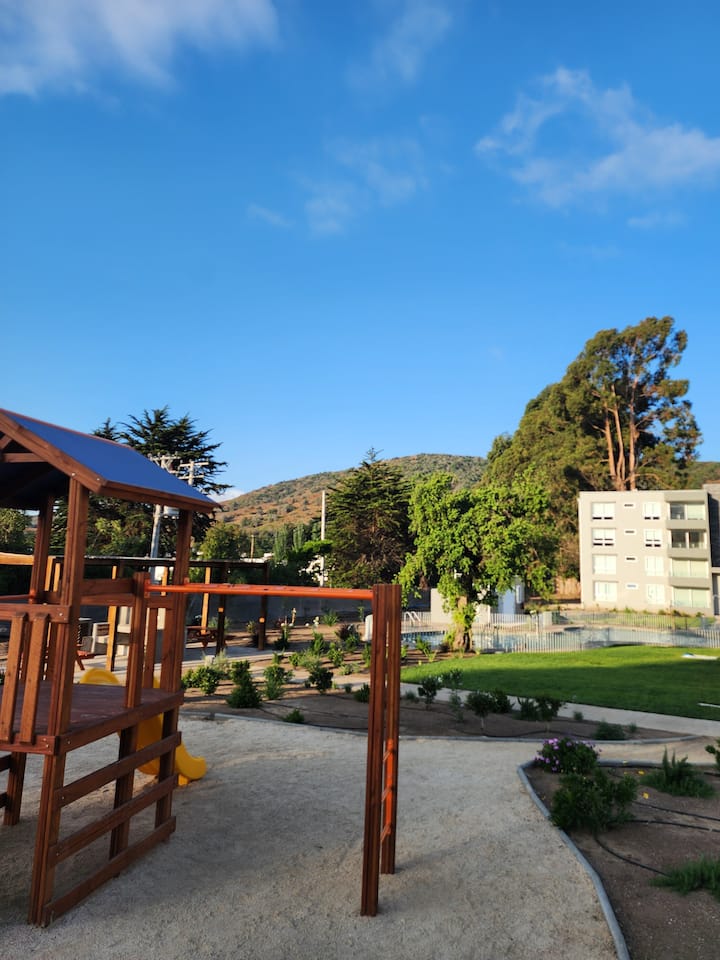 Cómodo Depto. Tipo 2d + 2 Baños - Papudo