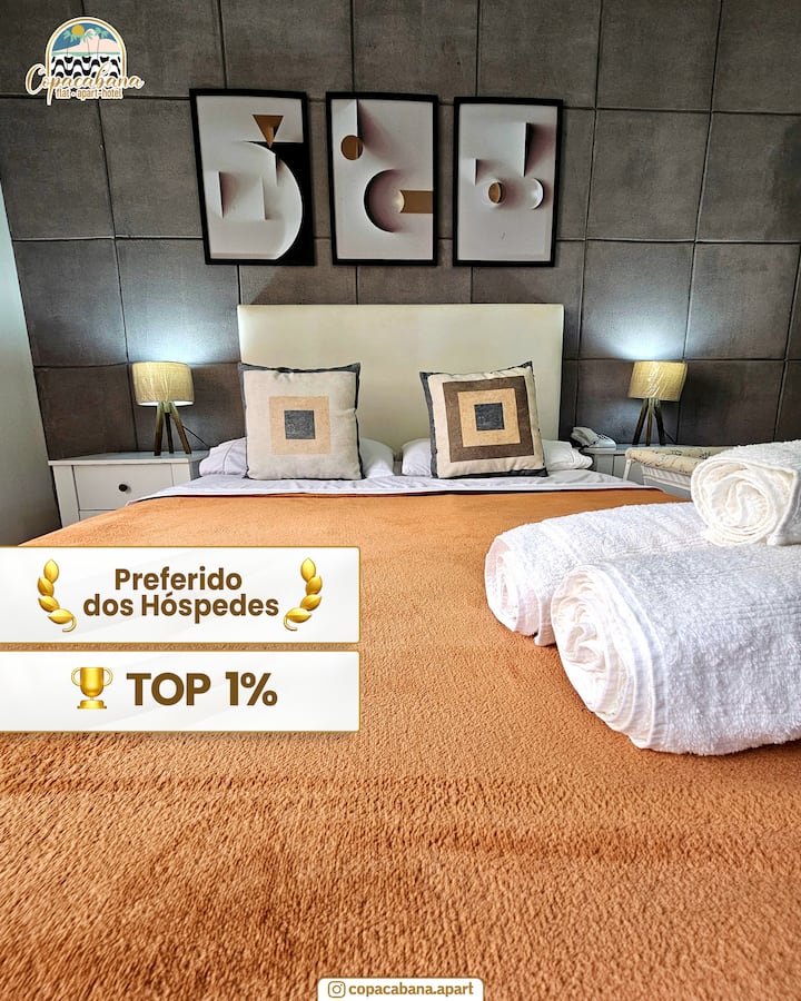 Flat Praia Copacabana, Garagem, Metrô, 6x S/juros - Rio de Janeiro