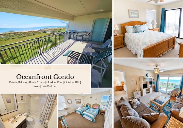 Beachfront Condo | Balcony + Pool | Near Pier - St. Augustine Beach, FL