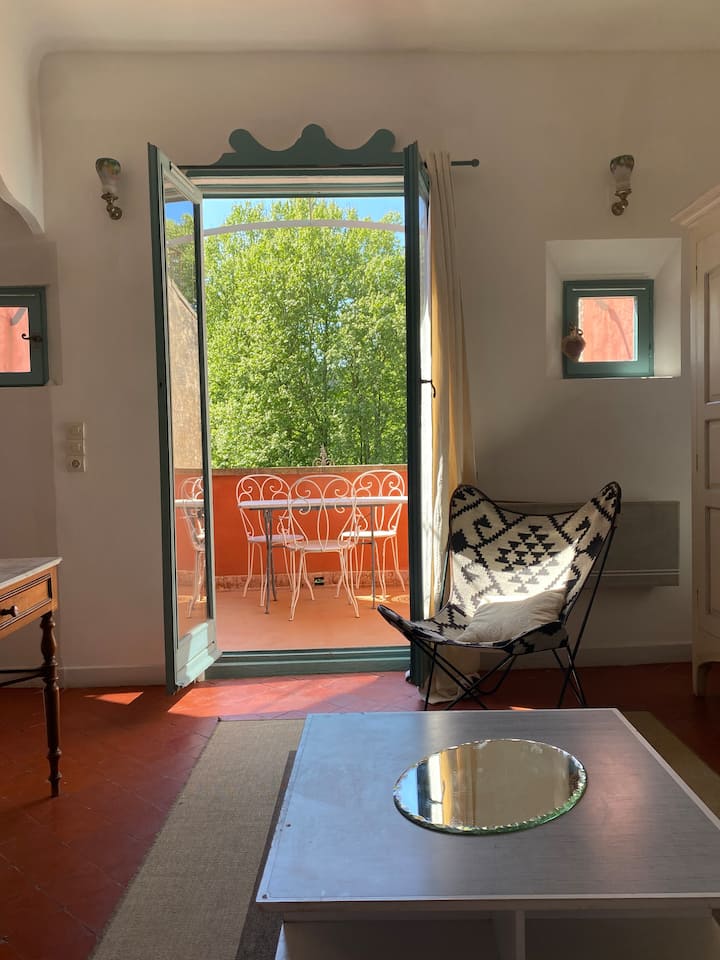 Orion - Logement D'artiste Avec Terrasse Et Vue - Fontaine-de-Vaucluse