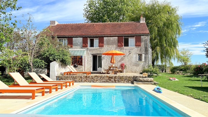 Villa Woodstock69 Piscine Chauffée à 1h30 De Paris - Montmirail