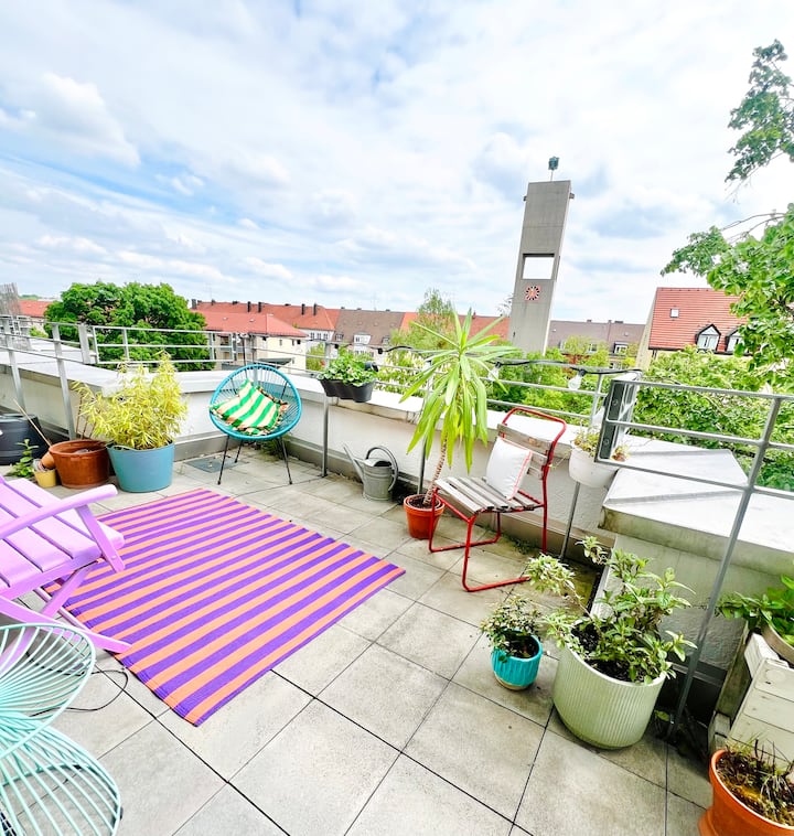 Stylisch & Zentral: Hippe Dachterassen- Wohnung - Munich