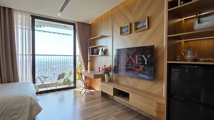 Studio Apt, 30, Panoramic Red River, Onsen Ecopark - Vietnam