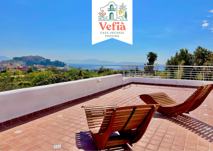 Vefià| Villa Con Terrazza Vista Mare E Limoneto - Procida