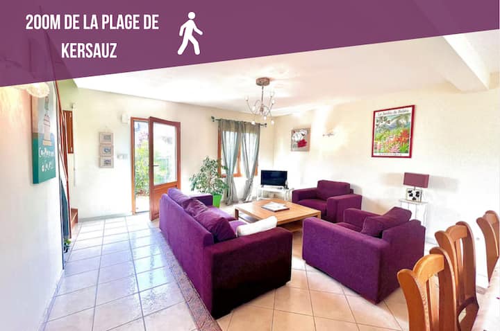 Maison Familiale Ti Lilou à 200m De La Plage. - Plomeur