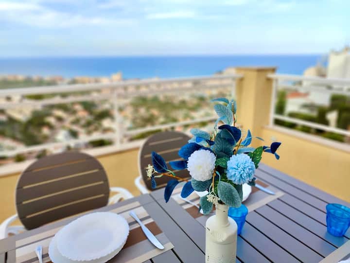 Residencial Jorge, Appartement Avec Vue Et Garage - Peniscola