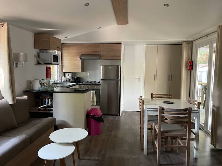 40m2 Dans Camping 4* Avec Piscine (Funpass Inclus) - Saint-Michel-Chef-Chef